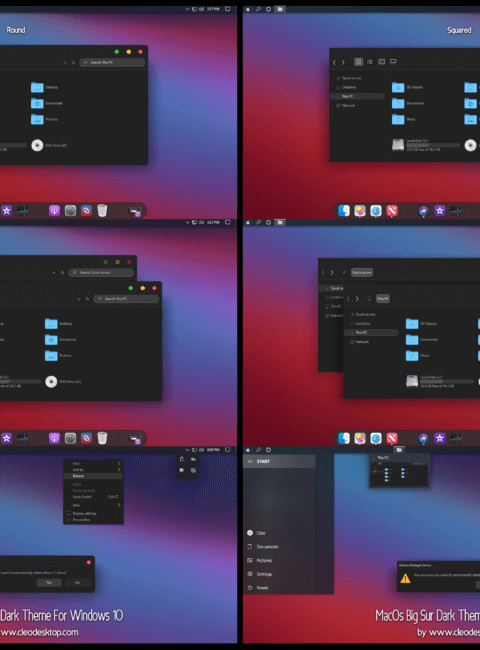 Pure Black Full Theme For Windows 11 22H2 - Cleodesktop