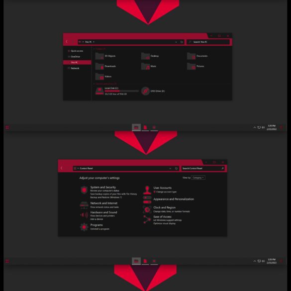 DA Minimal Theme For Windows 10 - Cleodesktop