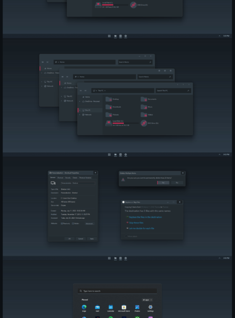 Montrax Dark Theme For Windows 11 - Cleodesktop