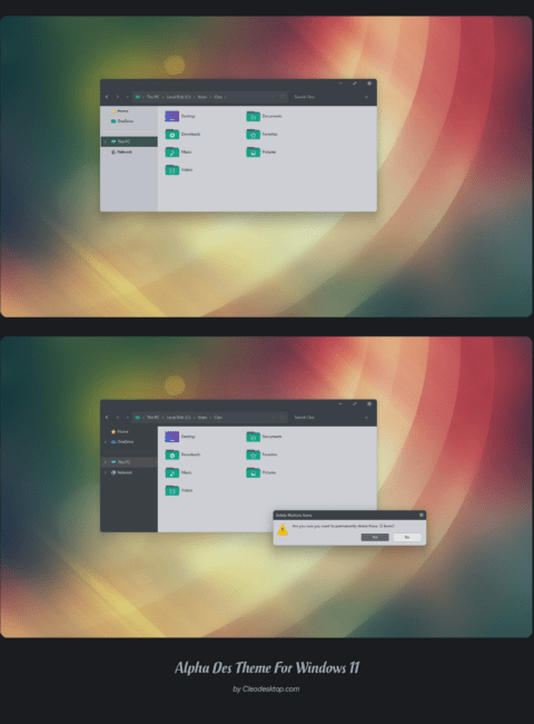Splash Purple Theme For Windows 11 - Cleodesktop