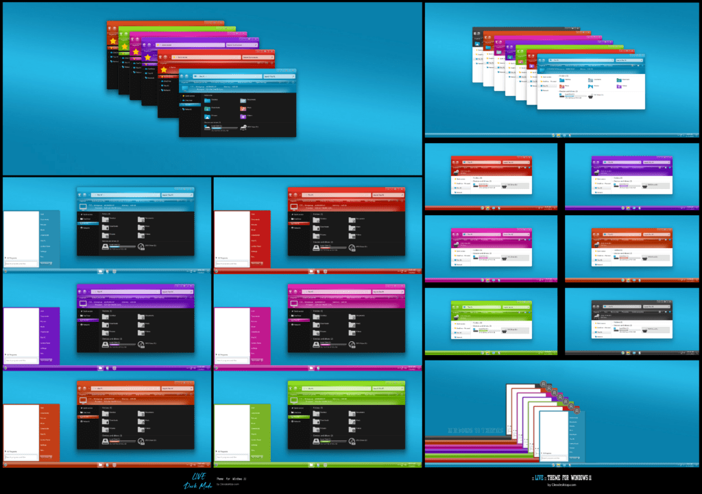 LIVE Dark MODE And Light MODE Theme For Windows 11 Windows 11 Themes