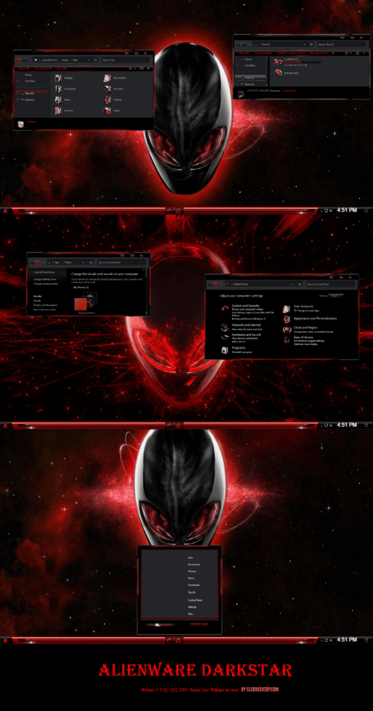 Alienware Darkstar Theme For Windows 11 Windows 11 Themes