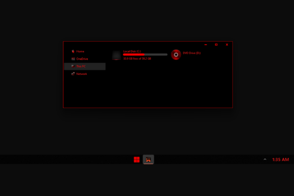 Nost Metro Dark Blue And Red Theme For Windows 10 - Cleodesktop