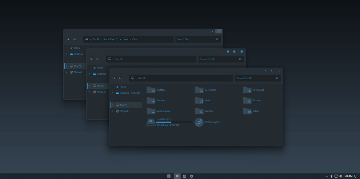 Double Flash Blue Theme For Windows 11
